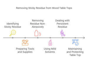 How to Easily Remove Sticky Residue From Wood Table Top: Expert Tips