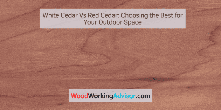 White Cedar Vs Red Cedar: Choosing the Best for Your Outdoor Space