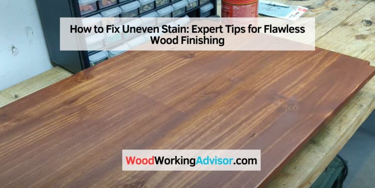 How to Fix Uneven Stain: Expert Tips for Flawless Wood Finishing