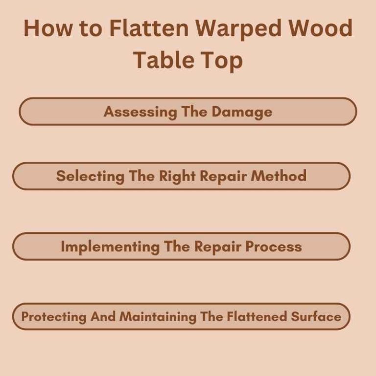 How to Flatten Warped Wood Table Top: Expert Tips for Restoring Your ...