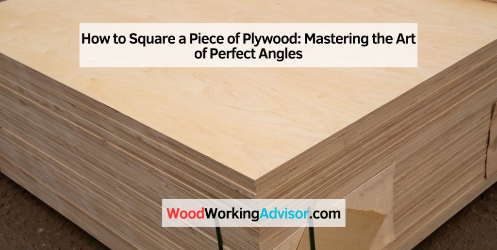 How to Square a Piece of Plywood: Mastering the Art of Perfect Angles