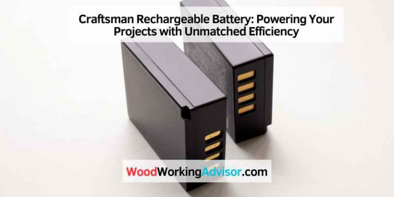 Craftsman Rechargeable Battery: Powering Your Projects with Unmatched ...