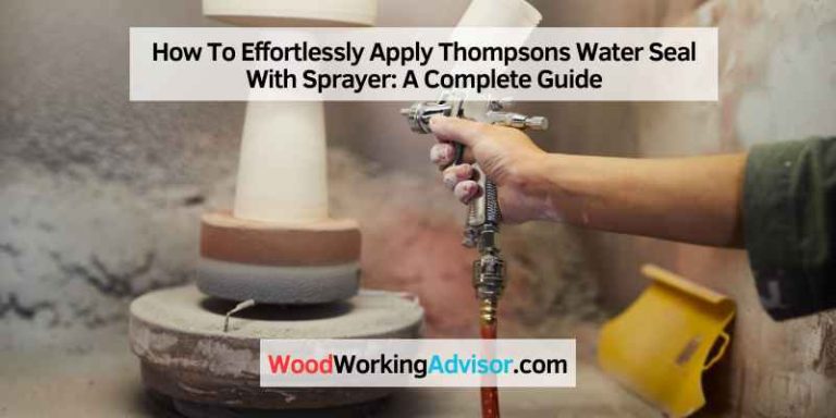 How To Effortlessly Apply Thompsons Water Seal With Sprayer: A Complete ...