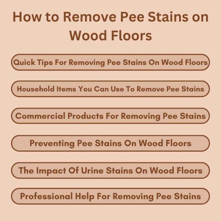 How to Remove Pee Stains on Wood Floors: Quick Tips