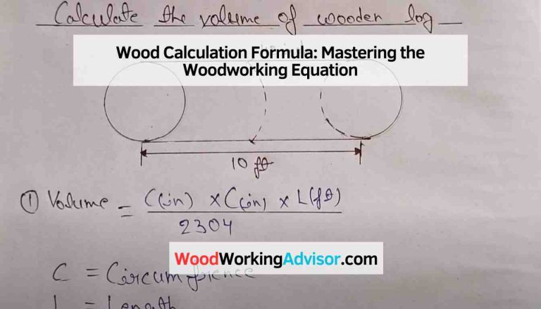 Wood Calculation Formula: Mastering the Woodworking Equation