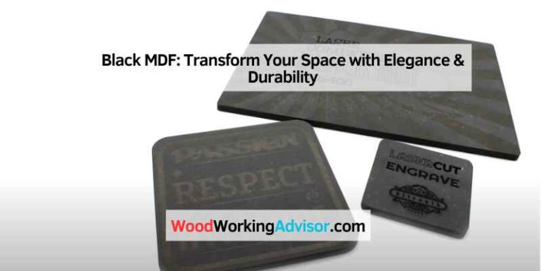 Black MDF: Transform Your Space with Elegance & Durability