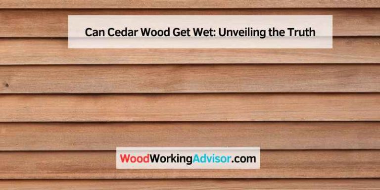 Can Cedar Wood Get Wet: Unveiling the Truth