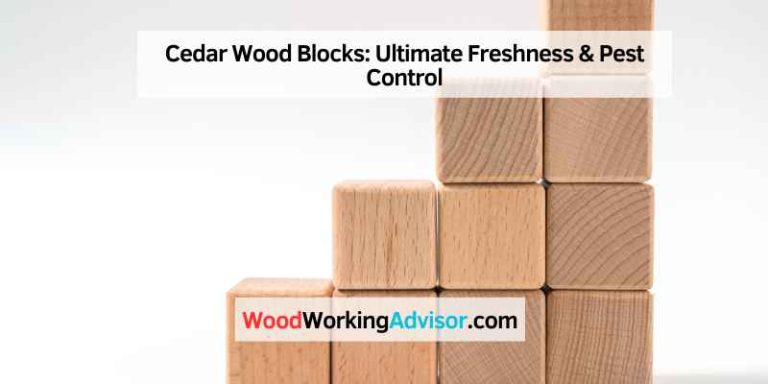 Cedar Wood Blocks: Ultimate Freshness & Pest Control