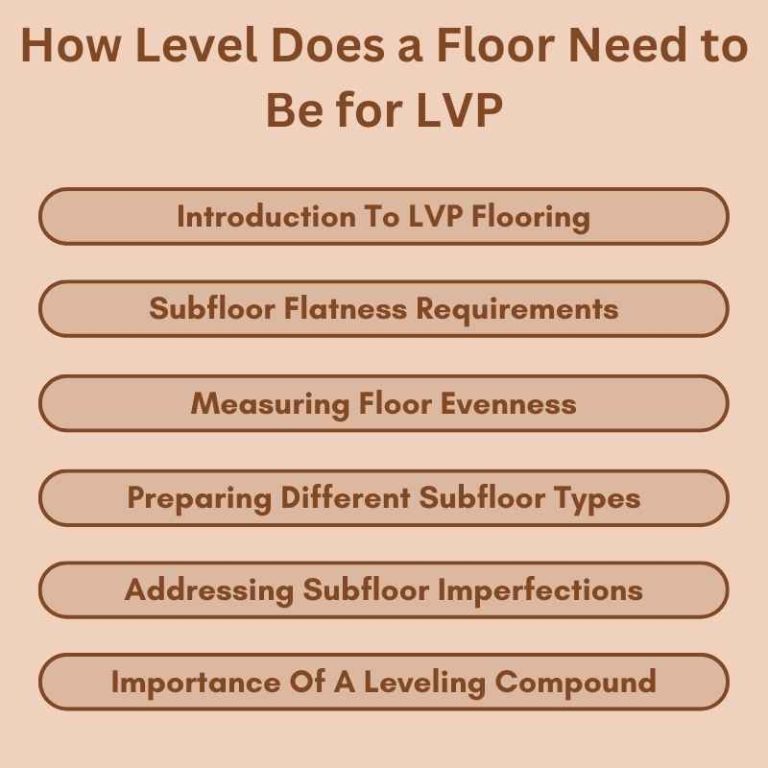 How Level Does a Floor Need to Be for LVP: Perfecting the Base ...