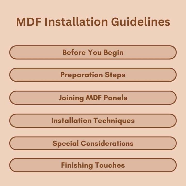 MDF Installation Guidelines: Nail Your Project's Success!