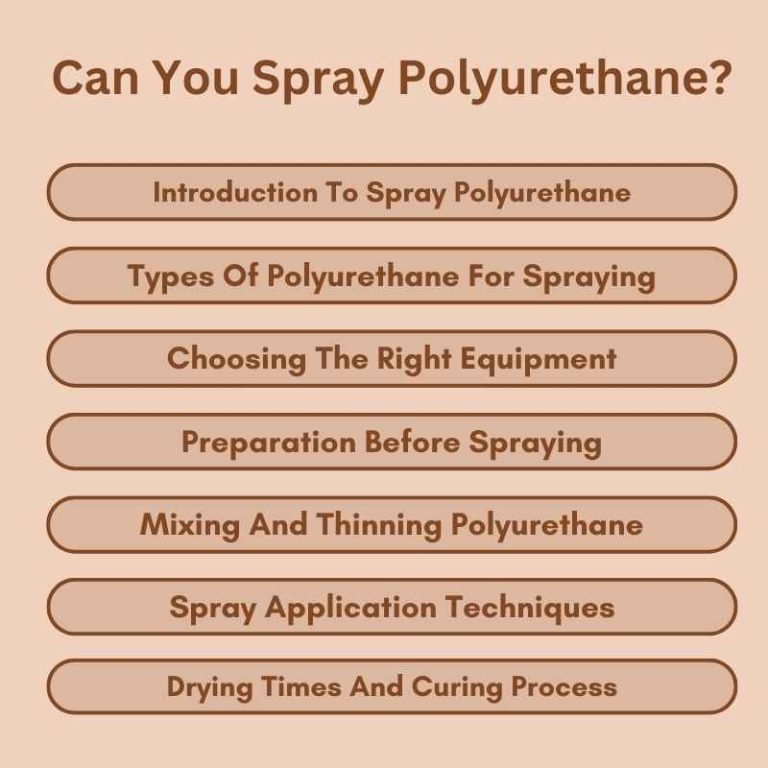 Can You Spray Polyurethane? Quick & Easy Techniques