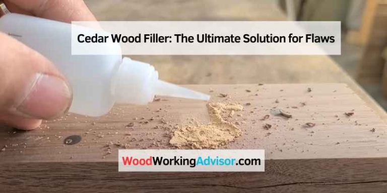Cedar Wood Filler: The Ultimate Solution for Flaws