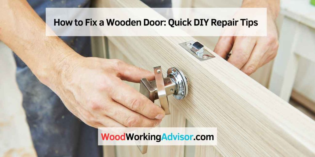 How to Fix a Wooden Door: Quick DIY Repair Tips