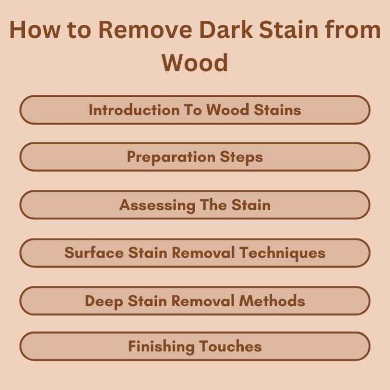 How to Remove Dark Stain from Wood: Quick & Easy Guide