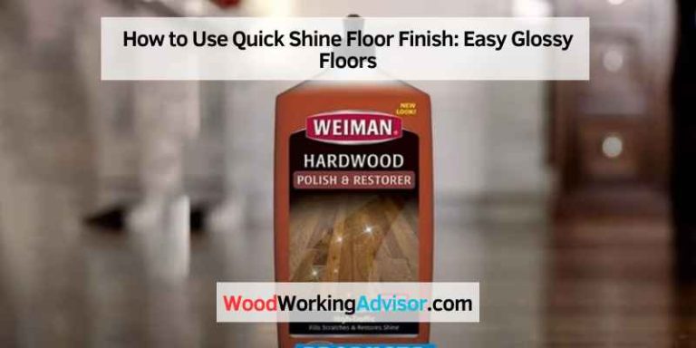 How to Use Quick Shine Floor Finish: Easy Glossy Floors