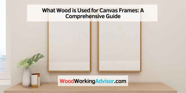 What Wood is Used for Canvas Frames: A Comprehensive Guide