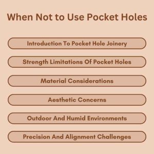 When Not to Use Pocket Holes: Avoid These Mistakes!