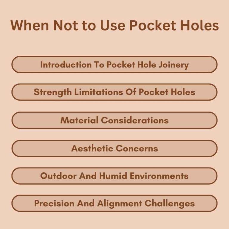 When Not to Use Pocket Holes: Avoid These Mistakes!