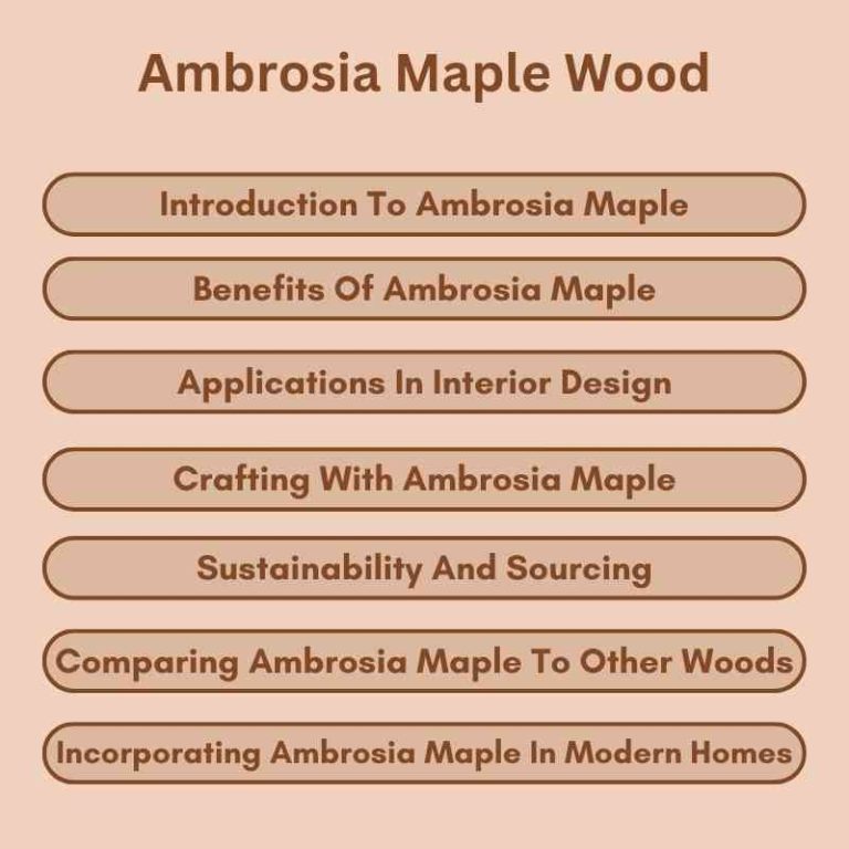 Ambrosia Maple Wood: Transform Your Space with Unique Elegance