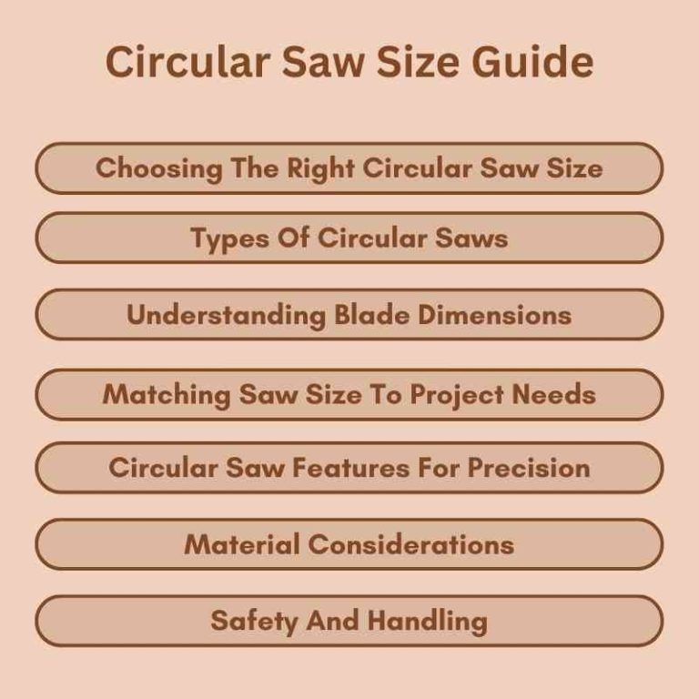 Circular Saw Size Guide: Maximize Your Cutting Precision!
