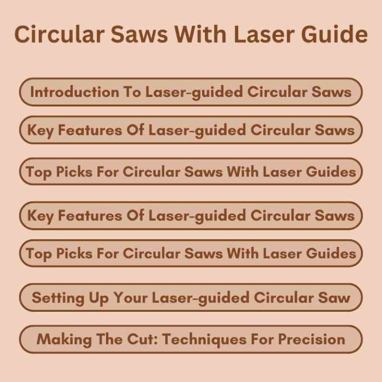 Circular Saws With Laser Guide: Precision Cuts Every Time