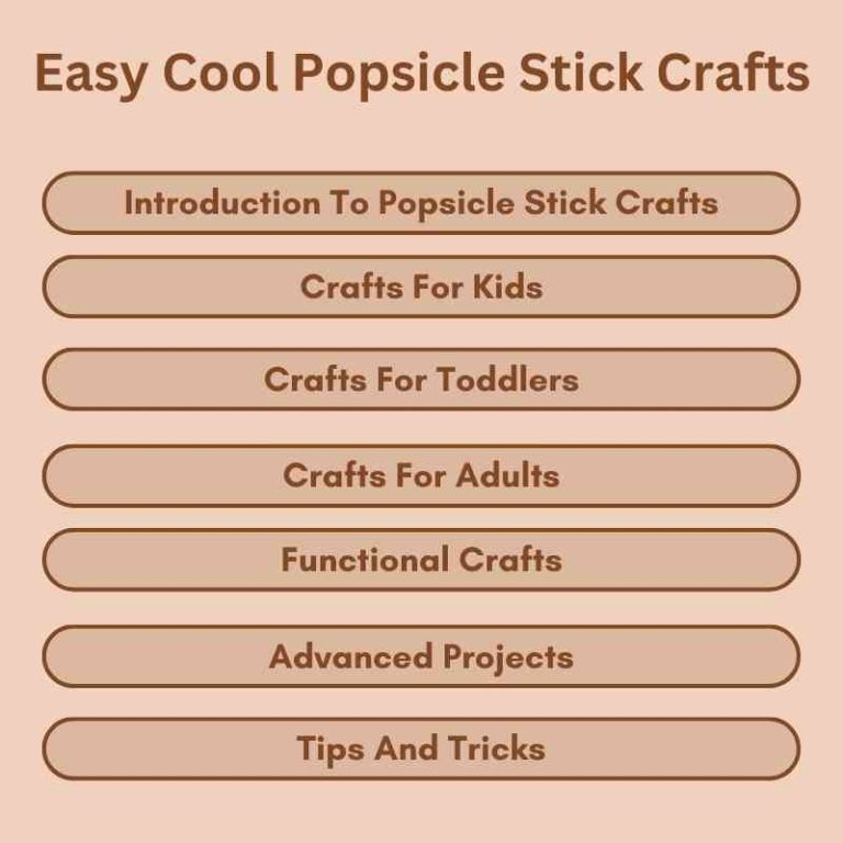 Easy Cool Popsicle Stick Crafts: Unleash Your Creativity
