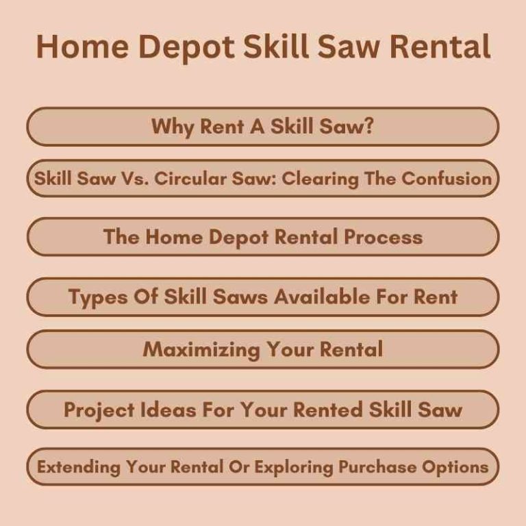 Home Depot Skill Saw Rental: Cut Through Projects Easily