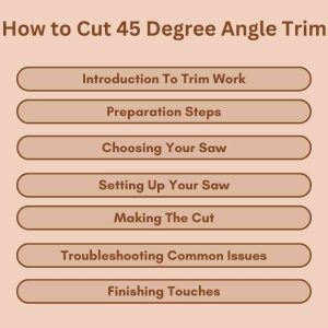 How to Cut 45 Degree Angle Trim: A DIY Guide