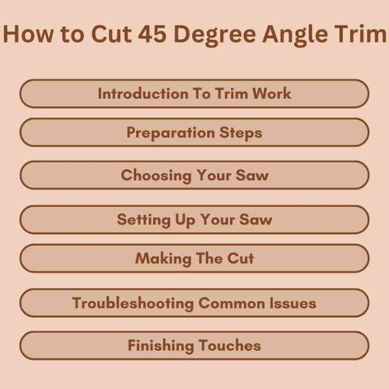How to Cut 45 Degree Angle Trim: A DIY Guide