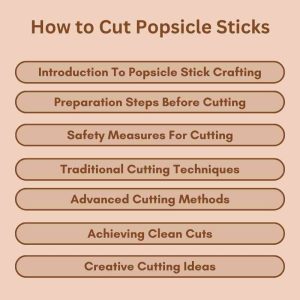 How to Cut Popsicle Sticks: Easy & Precise Methods