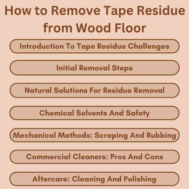 How to Remove Tape Residue from Wood Floor: Quick Tips – Woodworking ...