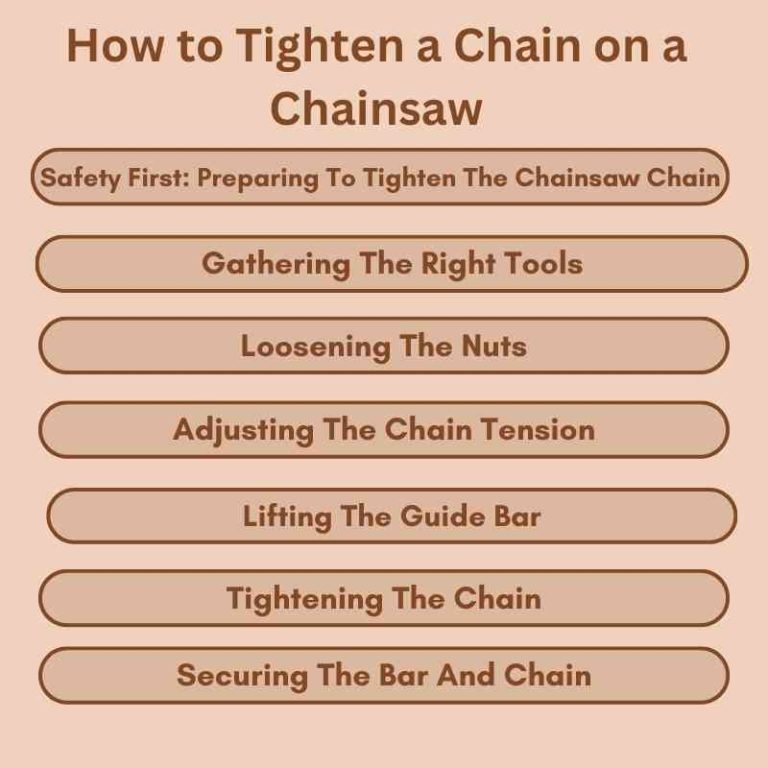 How to Tighten a Chain on a Chainsaw: Quick Fixes