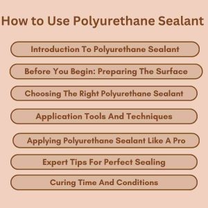 How to Use Polyurethane Sealant: Expert Tips & Tricks