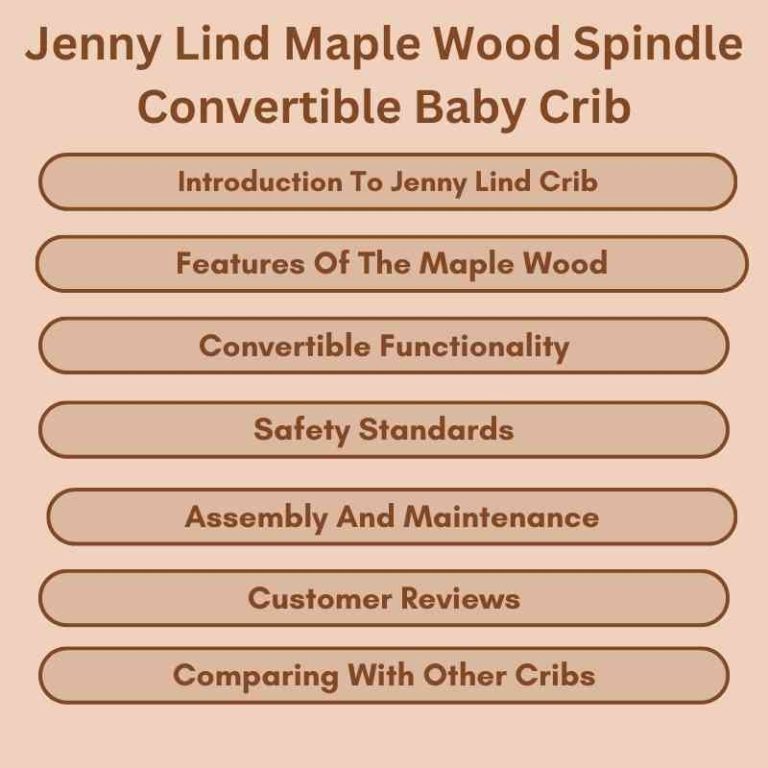 Jenny Lind Maple Wood Spindle Convertible Baby Crib: Timeless Elegance