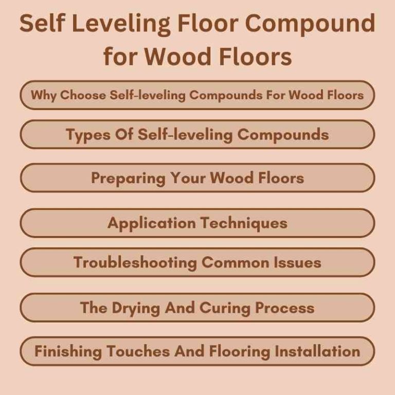Self Leveling Floor Compound for Wood Floors: Ultimate Guide