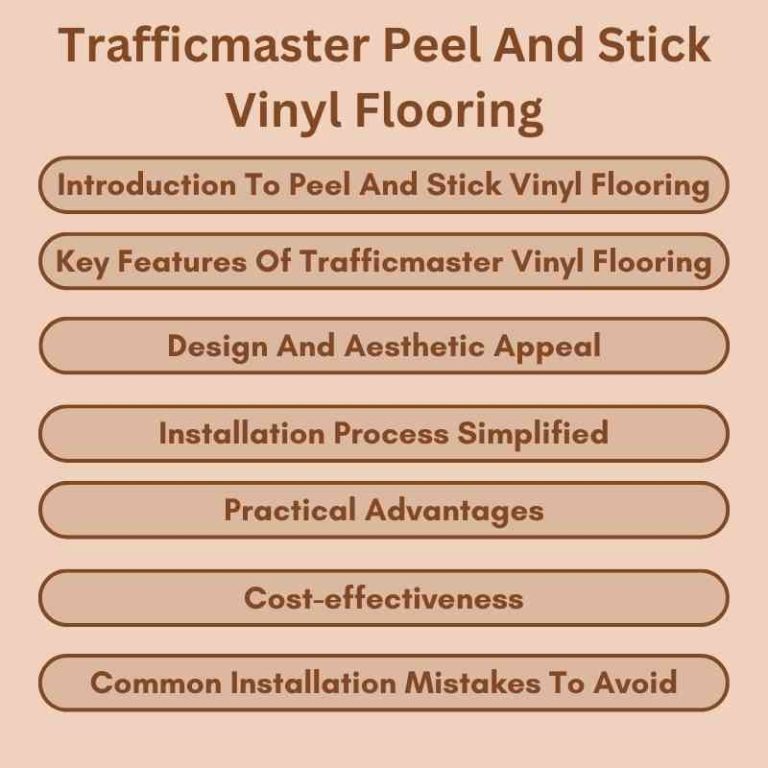 Trafficmaster Peel And Stick Vinyl Flooring: Transform Your Space