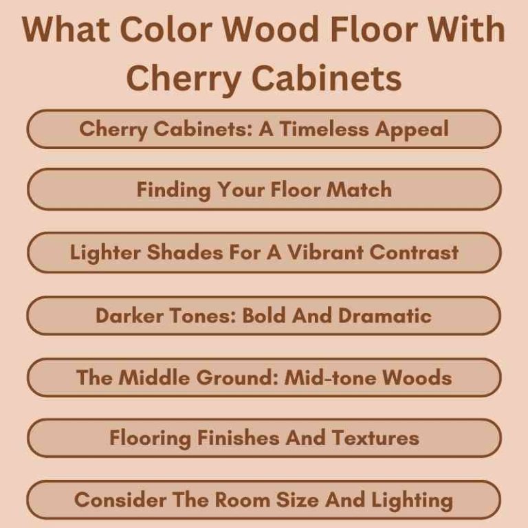 What Color Wood Floor With Cherry Cabinets: Best Matches!