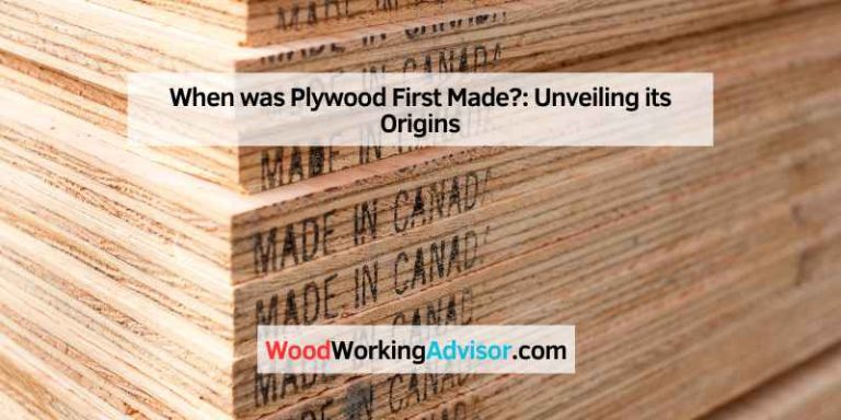 When was Plywood First Made?: Unveiling its Origins