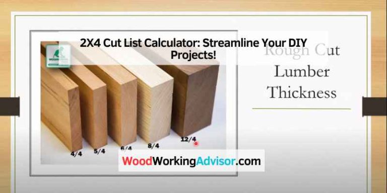 2X4 Cut List Calculator: Streamline Your DIY Projects!