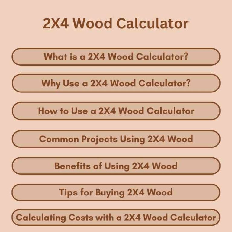 2X4 Wood Calculator: Simplify Your Building Projects! – Woodworking Advisor
