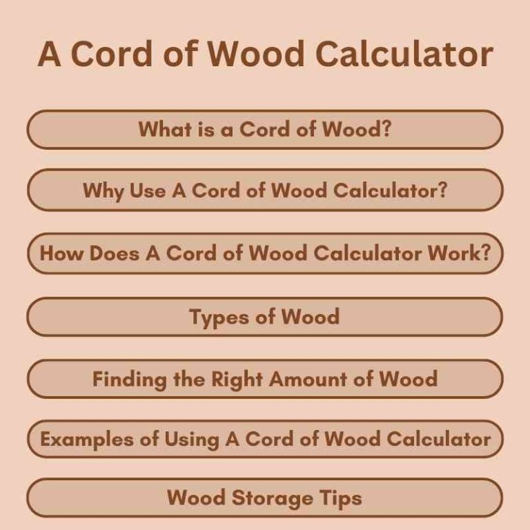 A Cord of Wood Calculator: Measure Firewood Fast!