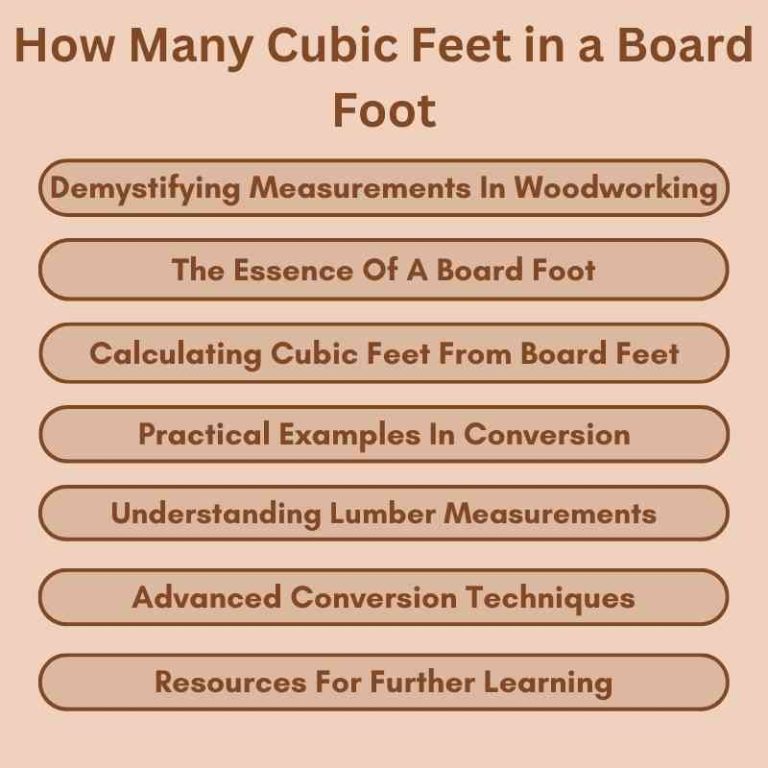 How Many Cubic Feet in a Board Foot: Unveil the Mystery