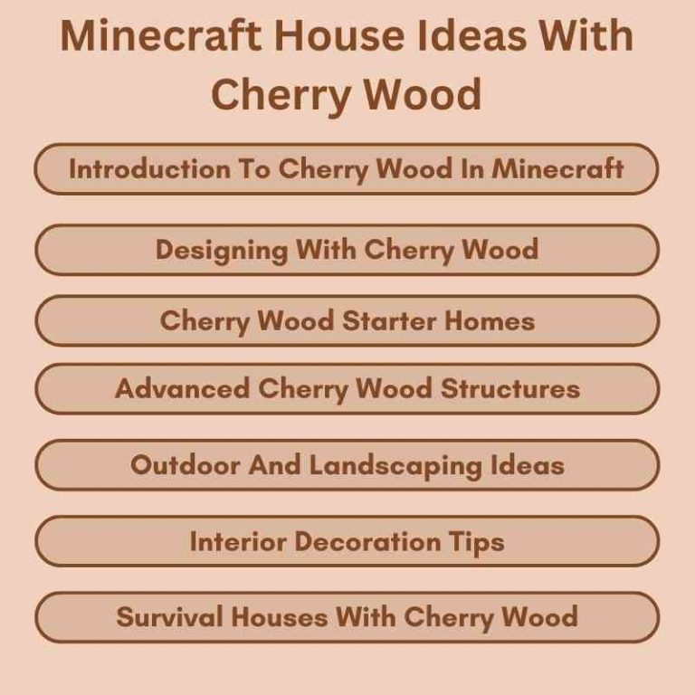 Minecraft House Ideas With Cherry Wood: Dream Builds