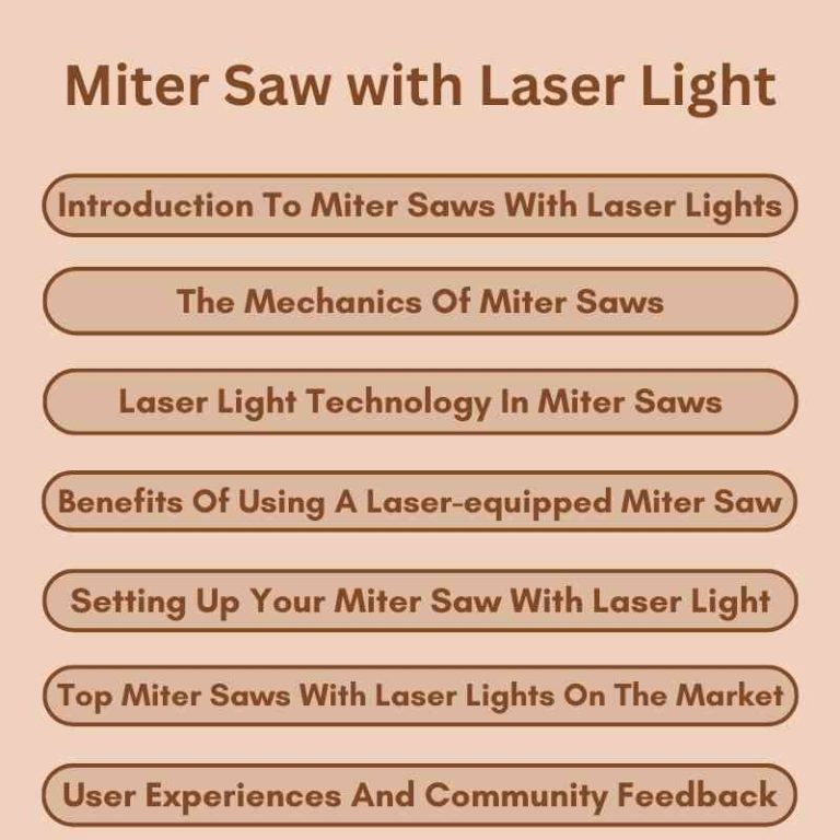 Miter Saw with Laser Light: Precision Cutting Guide