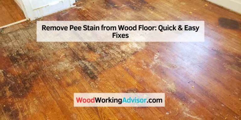 Remove Pee Stain from Wood Floor: Quick & Easy Fixes