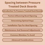 Spacing between Pressure Treated Deck Boards: Optimal Gaps