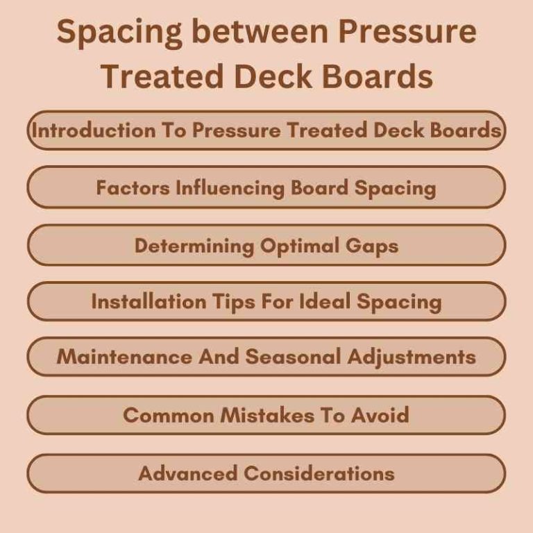 Spacing between Pressure Treated Deck Boards: Optimal Gaps