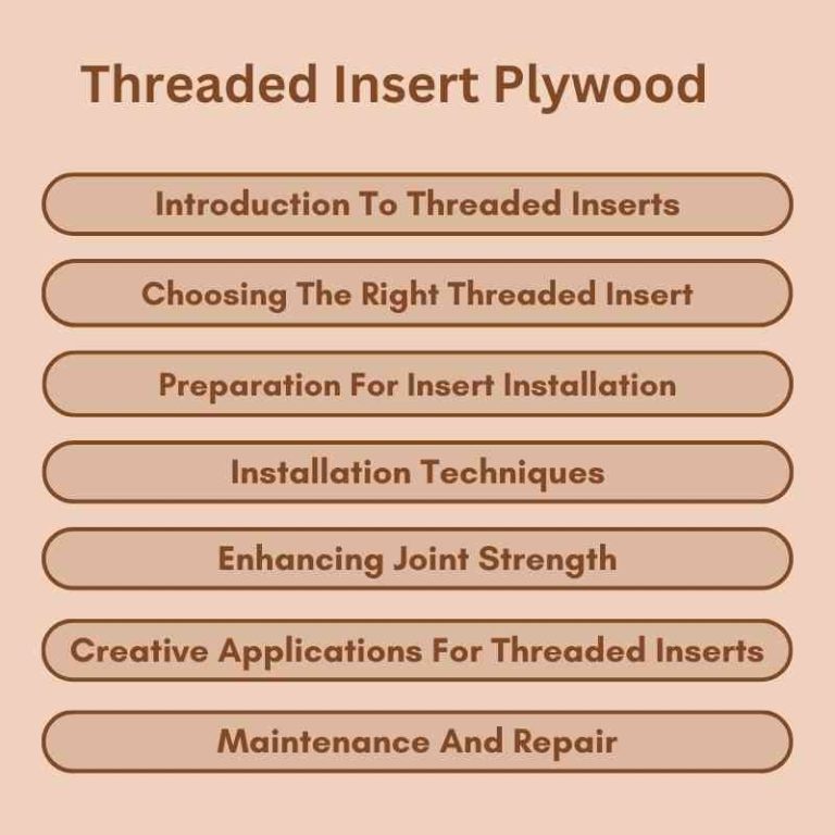 Threaded Insert Plywood: Enhance Your Woodwork!