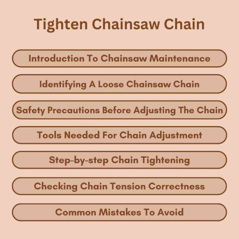 Tighten Chainsaw Chain: Essential Tips for Optimal Performance ...