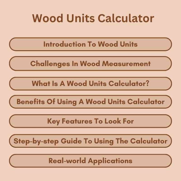 Wood Units Calculator: Simplify Your Wood Measurement Needs